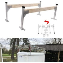 Fitz-All Adjustable Aluminum Trailer Ladder Rack for Enclosed Trailers ...