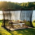 Rectangular Mosquito Net for Camping, 118x118x94.5 Inch Large Mesh ...