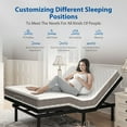 eChamp Queen Size Power Zero Gravity Adjustable Bed Frame with Massage ...