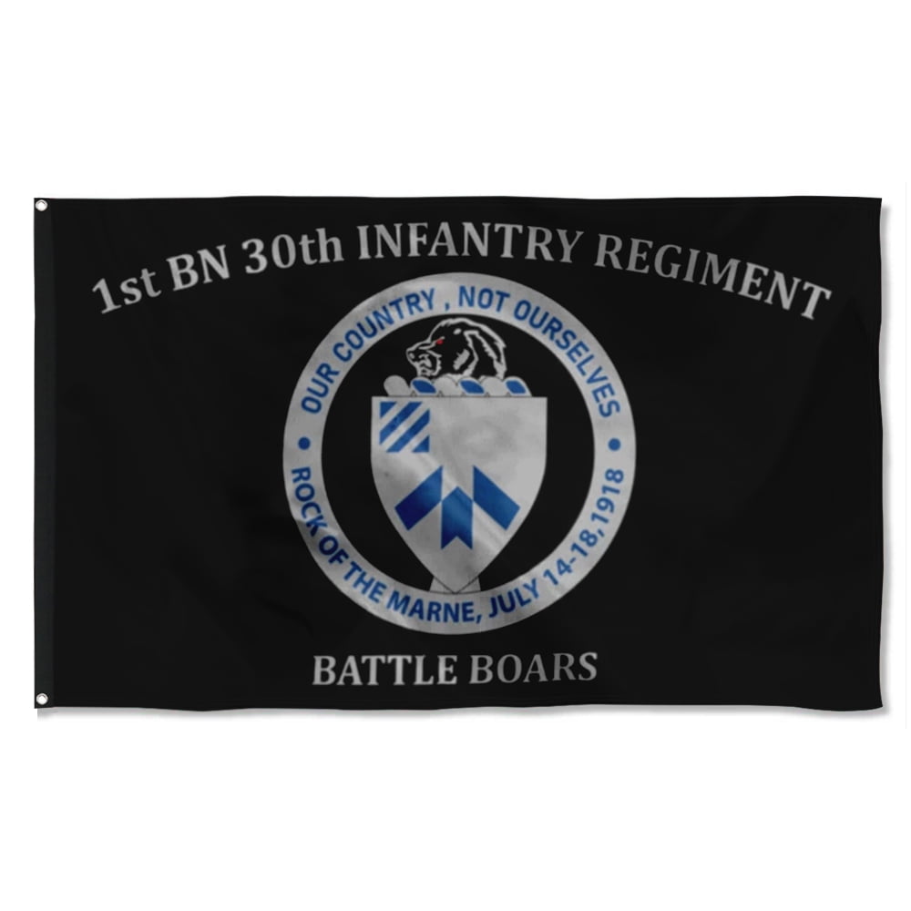 30th Infantry Regiment Flag 3x5Feet Military Banner with 2 Brass ...