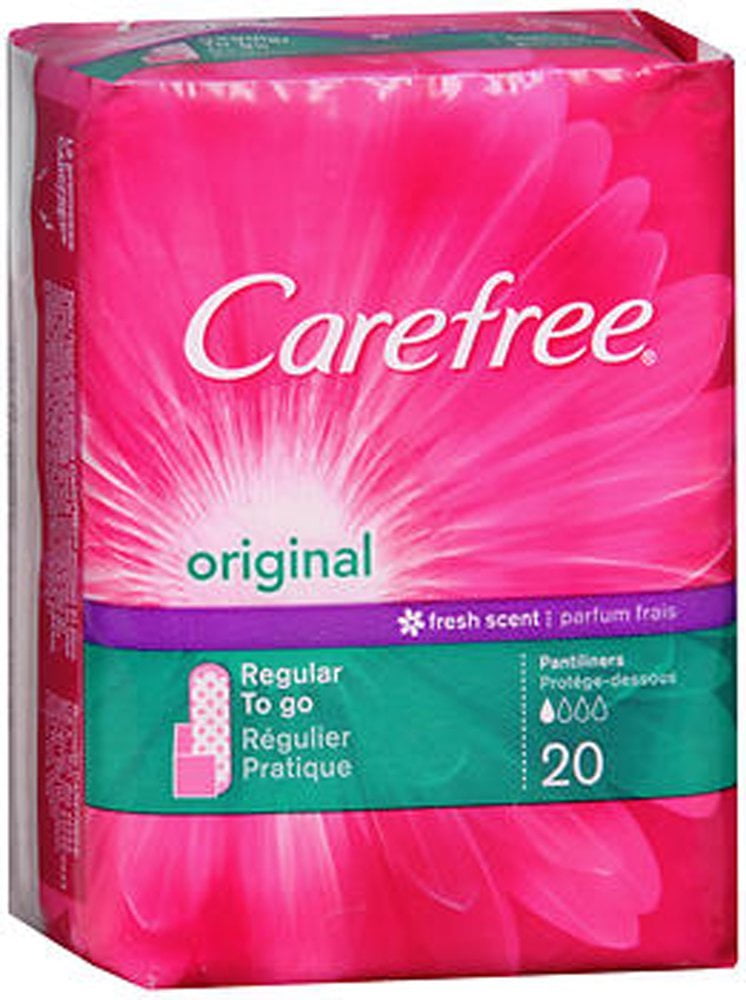 18 PACKS : Carefree Pantiliners, Regular, Fresh Scent - 20 ct - Walmart ...
