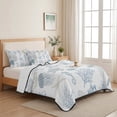 King Quilt Bedding Set Ocean Life Watercolor Coral Turtle Breathable ...