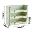 Euaioeiu Stackable Refrigerator Egg Organizer with Date Tracker, Space ...