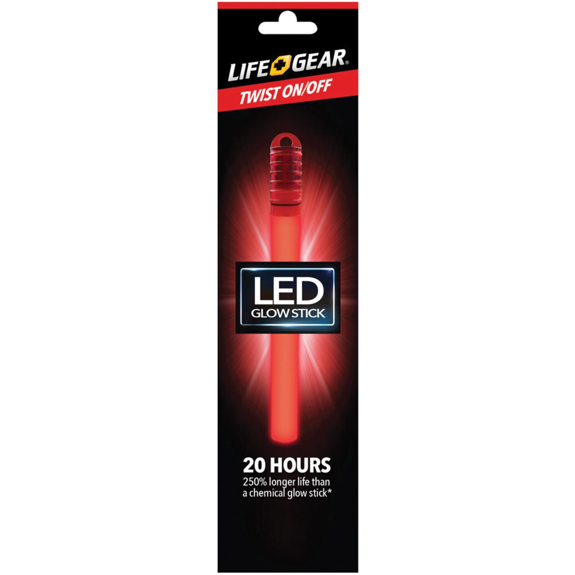 Life+Gear, DCYLG1160093RED, LED Reusable Glow Stick, 1 Each, Red ...