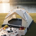 XFKJLY Automatic Pop Up Beach Tent - Portable, Sun & Waterproof Outdoor ...