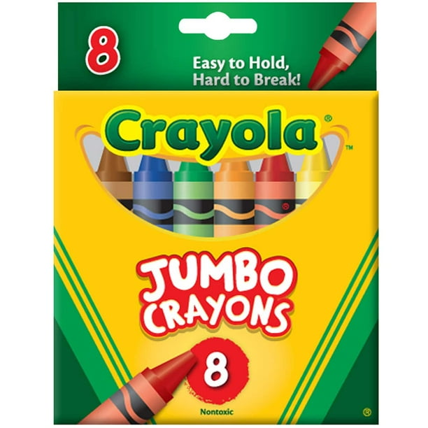12 Packs: 8 ct. (96 total) Crayola® Jumbo Easy Grasp Crayons - Walmart.com