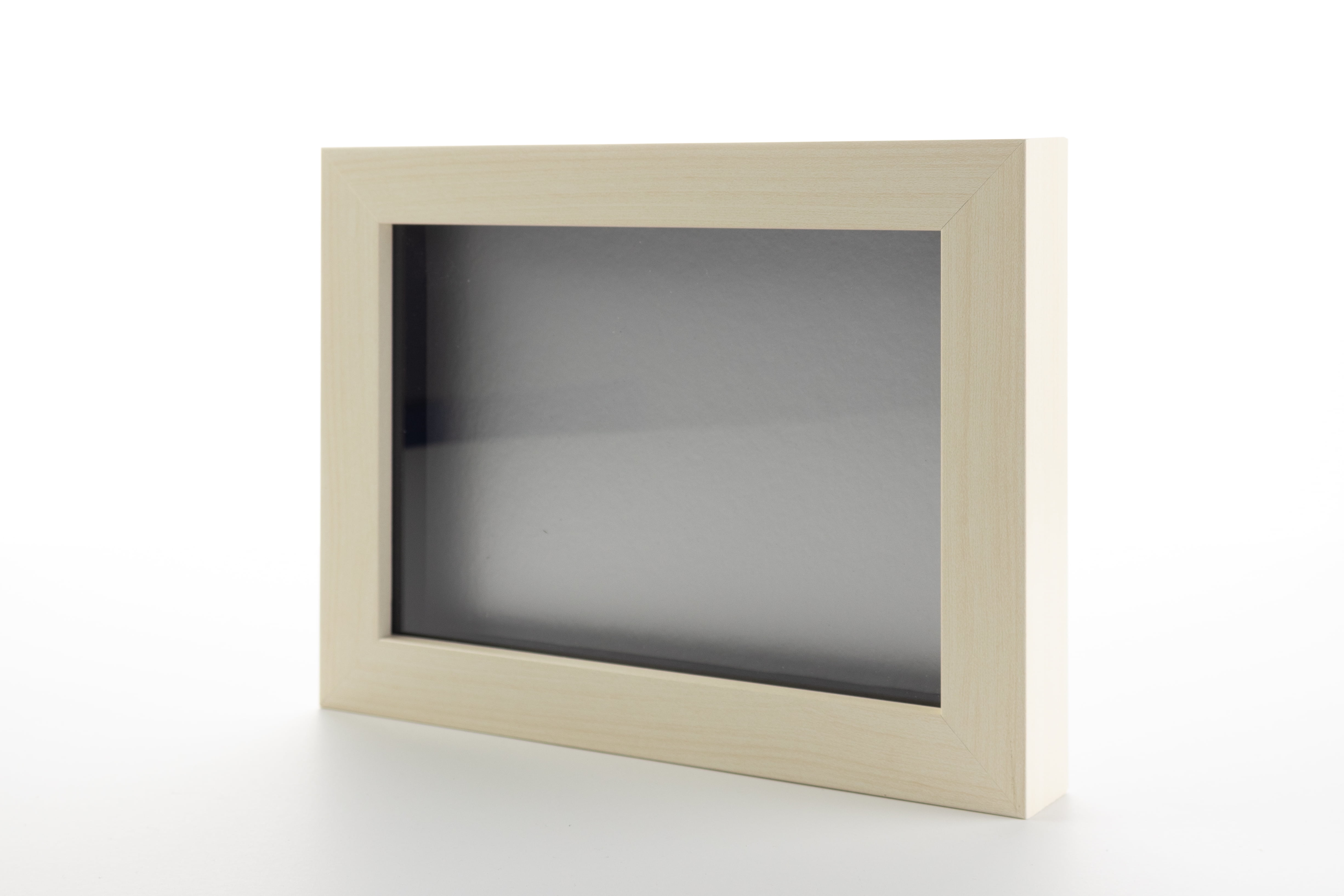 16x20 Shadow Box Frame Light Real Wood with a Silver Acid-Free Backing ...