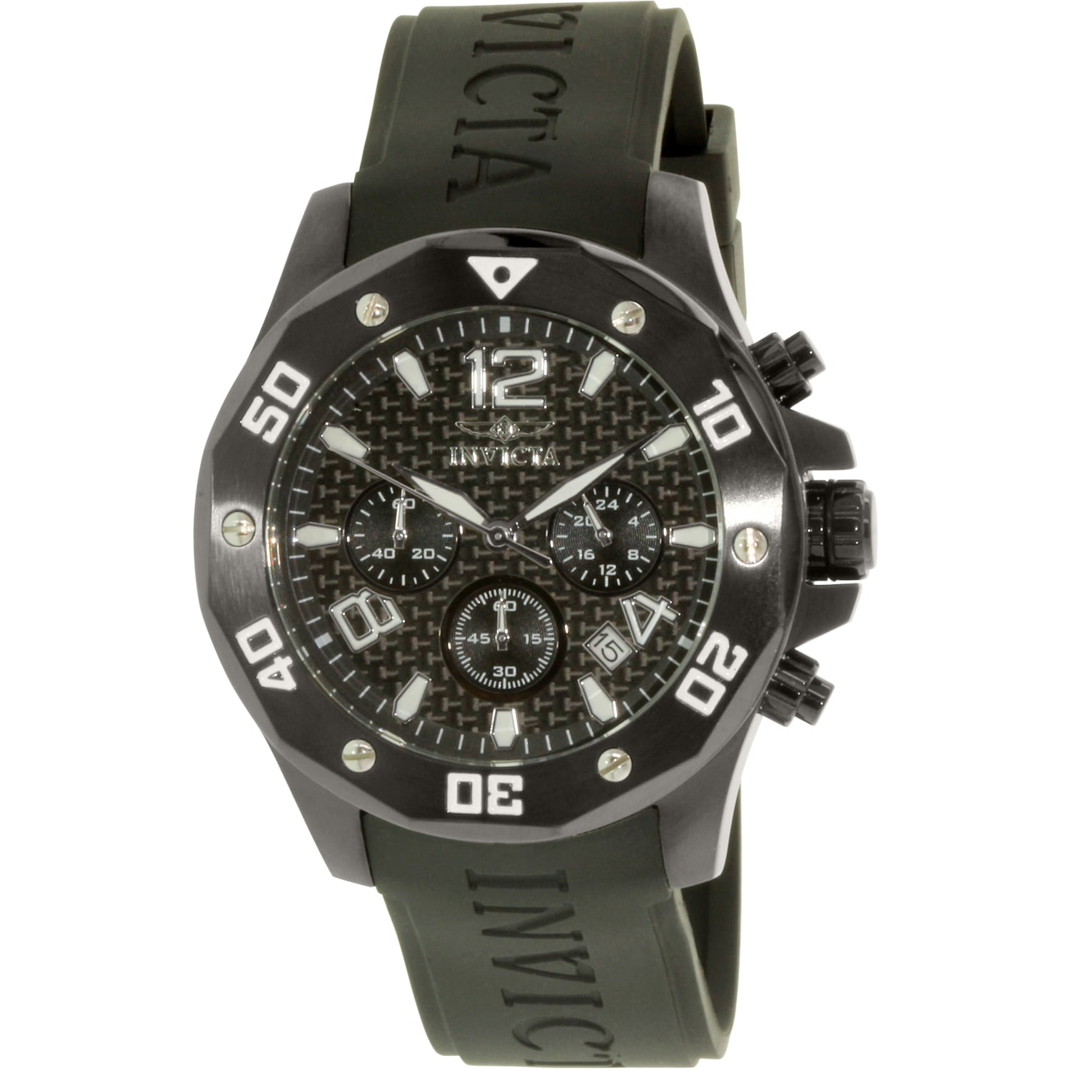 Invicta - Invicta Men's Speciality 14890 Black Rubber Japanese Quartz ...
