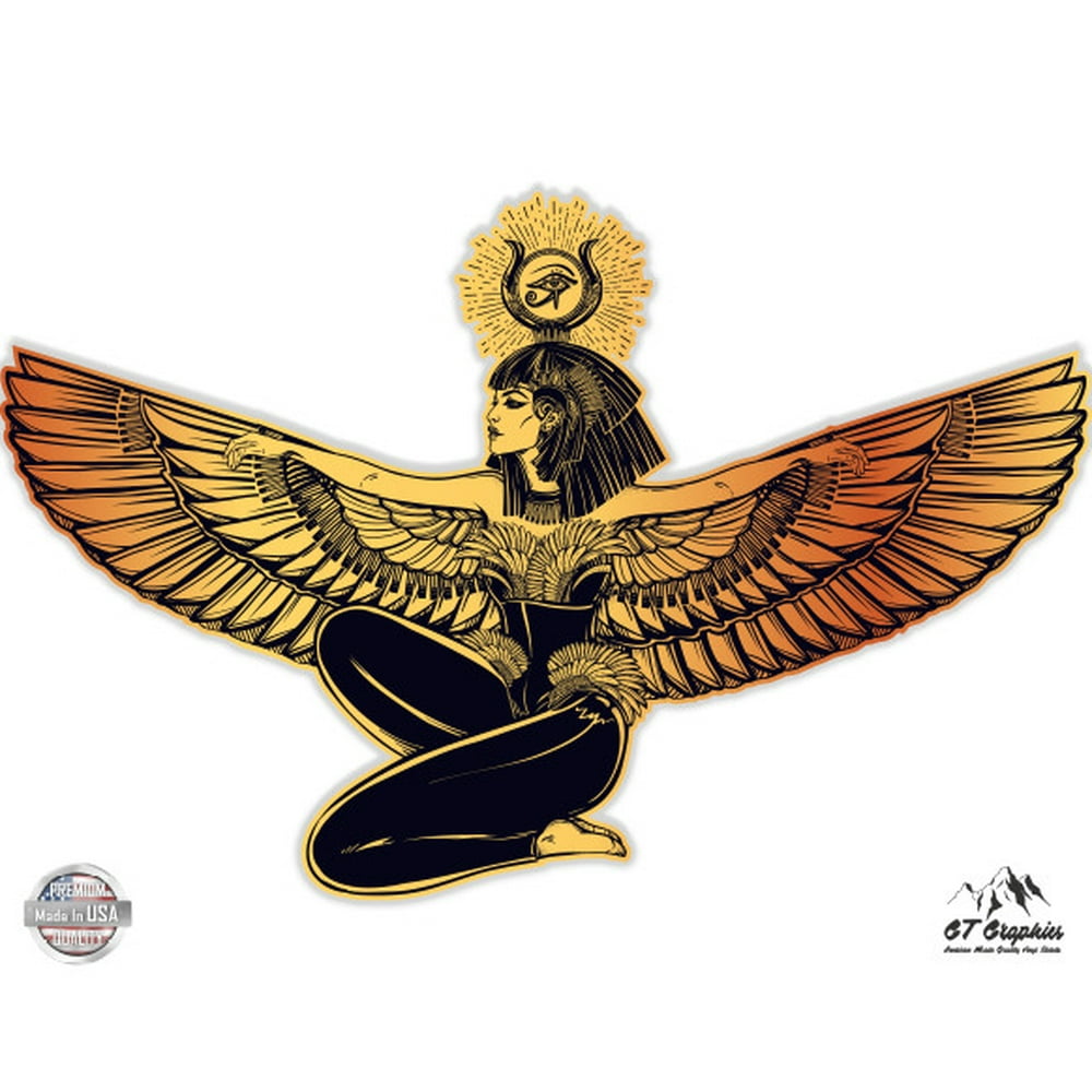 Egyptian Goddess Isis Beautiful - 3" Vinyl Sticker - For Car Laptop I ...