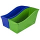 Storex Large Plastic Book and Magazine Bin, Assorted Colors, 6-Pack ...