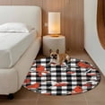 7ft Round Rug Christmas Cardinal Area Rugs for Living Room Bedroom ...