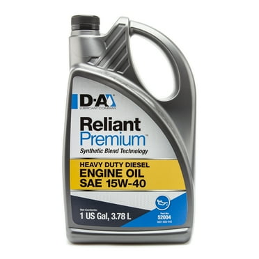 D-A LUBRICANT COMPANY 52006, Reliant Premium Diesel Engine Oil SAE 15W ...