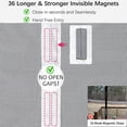 Upgraded Magnetic Screen Door Thicker 250g/m² Reinforced Mesh,36 Longer ...