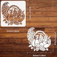 Cornucopia Stencil 11.8x11.8 inch Thanksgiving Harvest Cornucopia ...