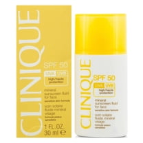 Broad Spectrum SPF 50 Mineral Sunscreen Fluid for Face by Clinique for ...