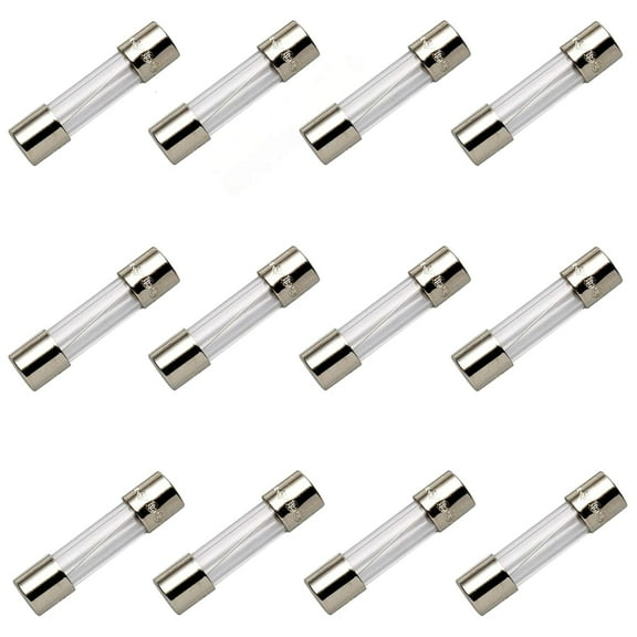 (6 Pack) 5A 125V Fast Blow Fuse, 0.2x0.78 Inch, for Outdoor Lights, Box ...