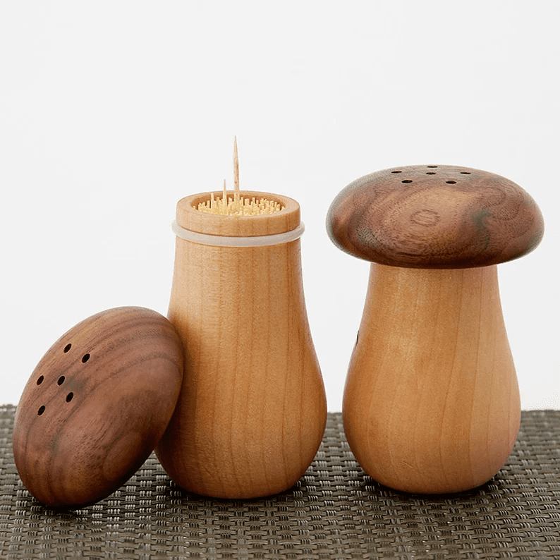 Black walnut toothpick box/mushroom toothpick box/restaurant hotel ...