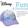Disney Girls' Frozen Baseball Cap - 2 Pack Princess Elsa and Anna ...