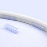 DELight 50pcs Clear PVC Wall Mounting Channels for LED Neon Flex Rope ...