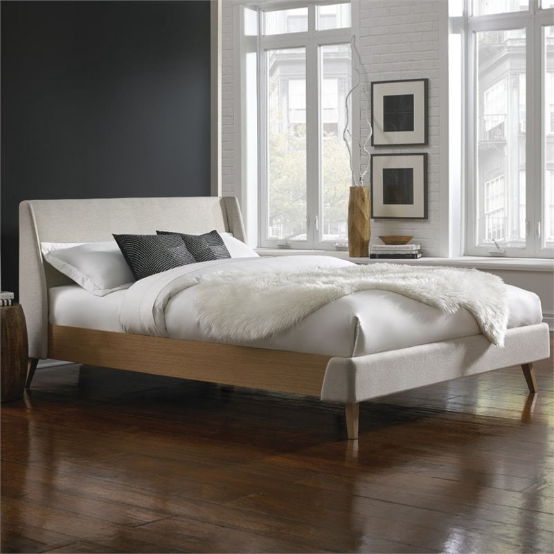 Palmer Complete Upholstered Platform Bed and Bedding Support System ...