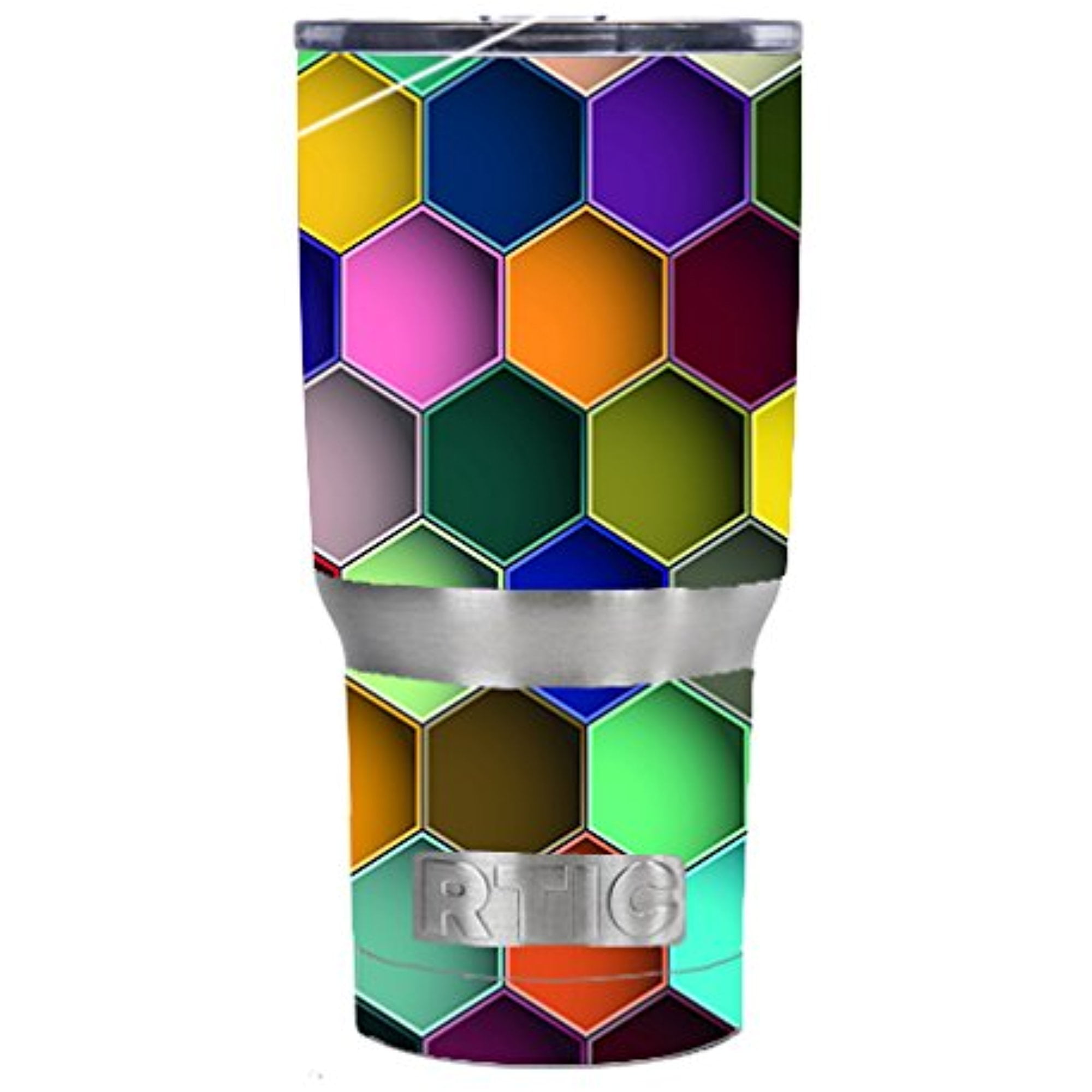 Skin Decal Vinyl Wrap for RTIC 20 oz Tumbler Cup (6-piece kit) stickers ...