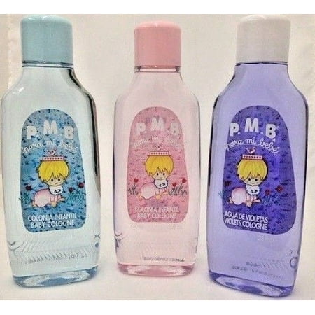 P.M.B. Colonia Azul, Rosada Y Violeta Baby Cologne Blue, Pink & Violets ...