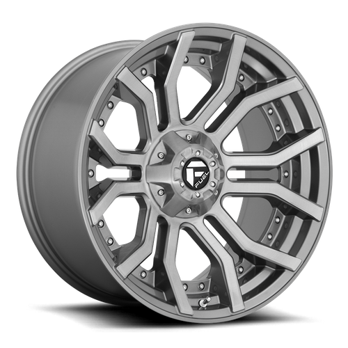 FUEL D713 RAGE PLATINUM 24X12 8X170 -44ET 125.2CB BRUSHED GUN METAL ...