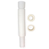 Flexible P-Trap 1-1/2" Expandable Sink Drain Pipe, White Plastic P-Trap ...