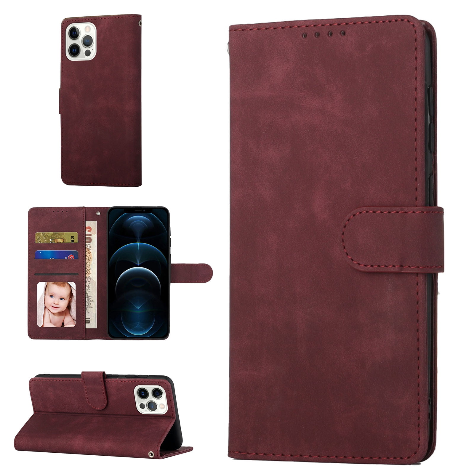 Wallet Case for iPhone 12, iPhone 12 Pro Credit Card Holder, [RFID ...
