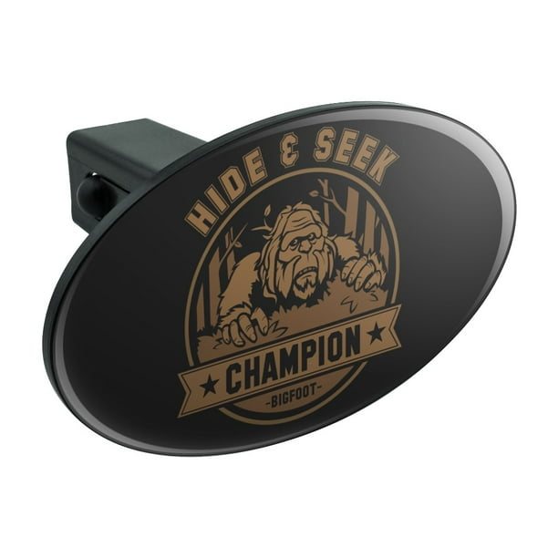 Hide And Seek Champion Bigfoot Sasquatch Funny Oval Tow Trailer Hitch