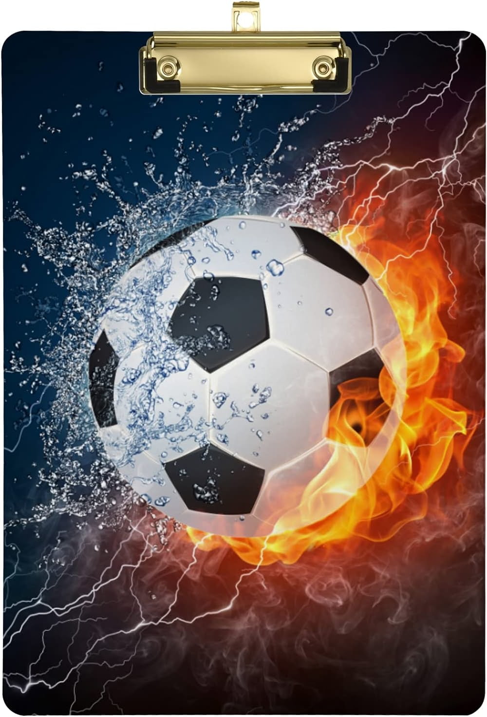 FMSHPON WaterFire Football Clipboard Hardboard Wood Nursing Clip Board ...