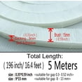 Felt Pile Weather Stripping Brush for Sliding Windows/Doors Frame Side ...