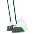 Libman 2pk Precision Angle Brooms and Dust Pan Value Pack Green Steel ...
