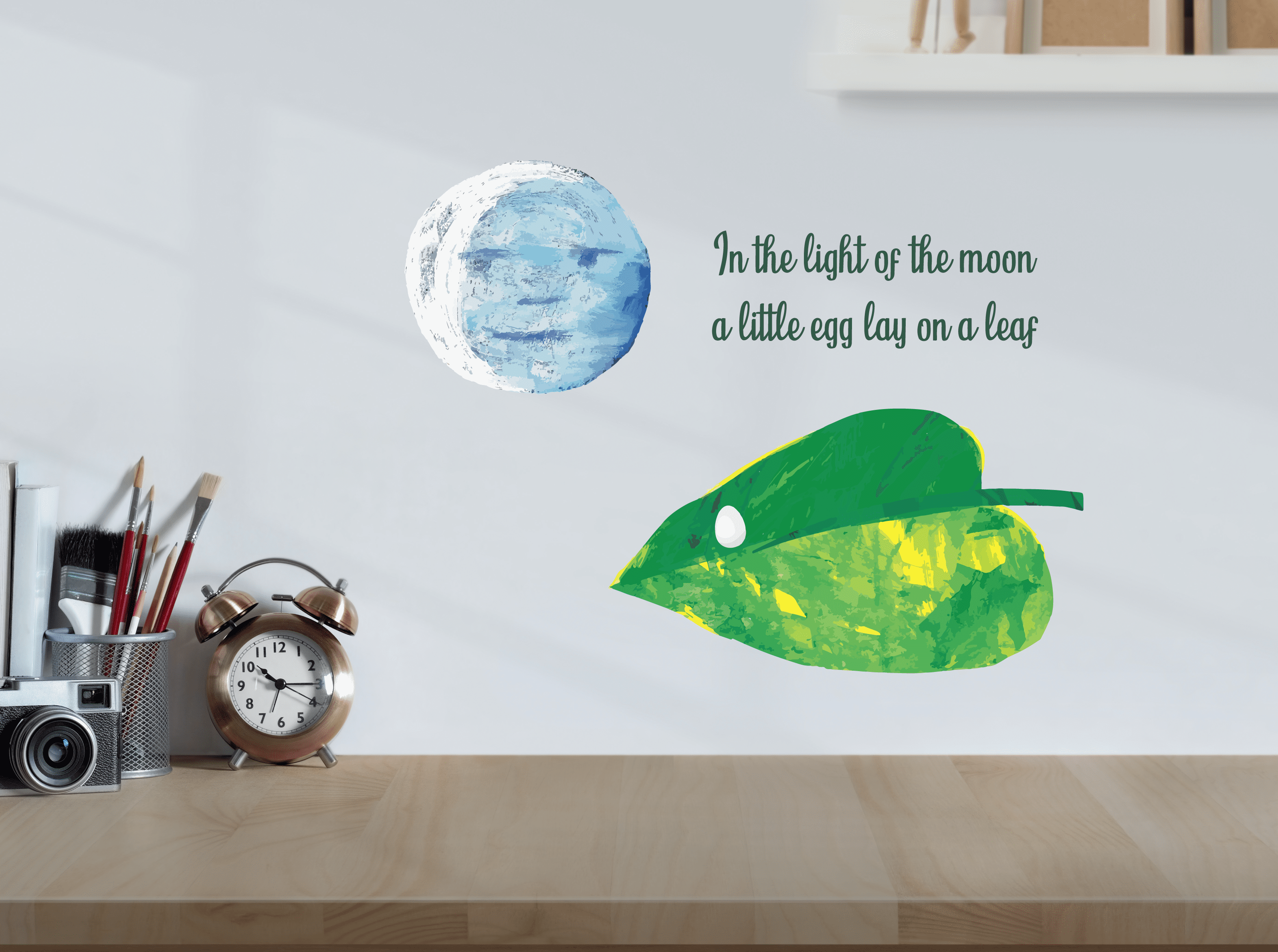 The Very Hungry Caterpillar Egg On Leaf