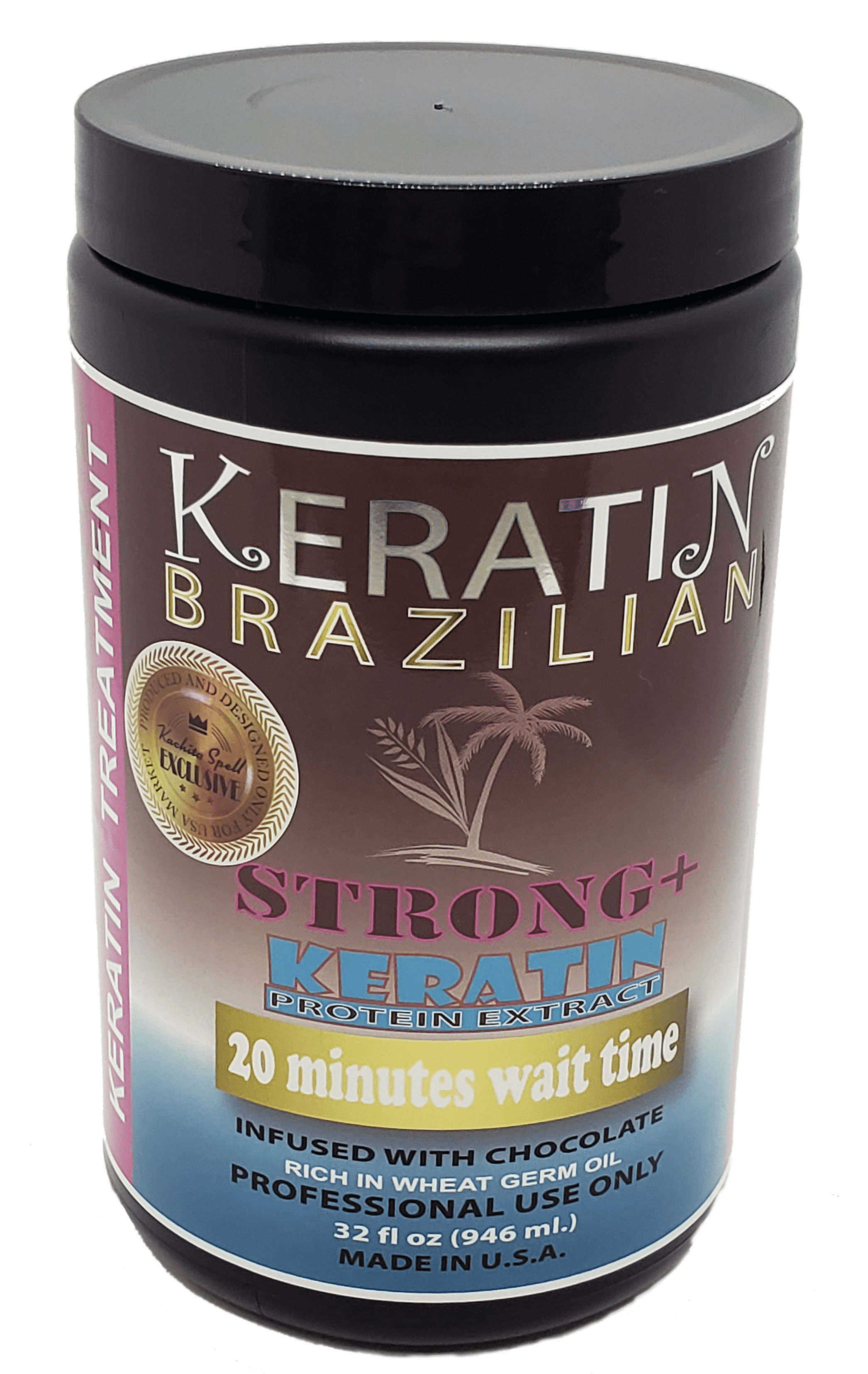 Kachita Spell Brazilian Keratin Chocolate Strong+ 32 oz Black Edition ...