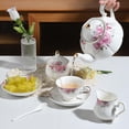 22-piece Porcelain Flower Tea & Coffee Serving Set - Walmart.com