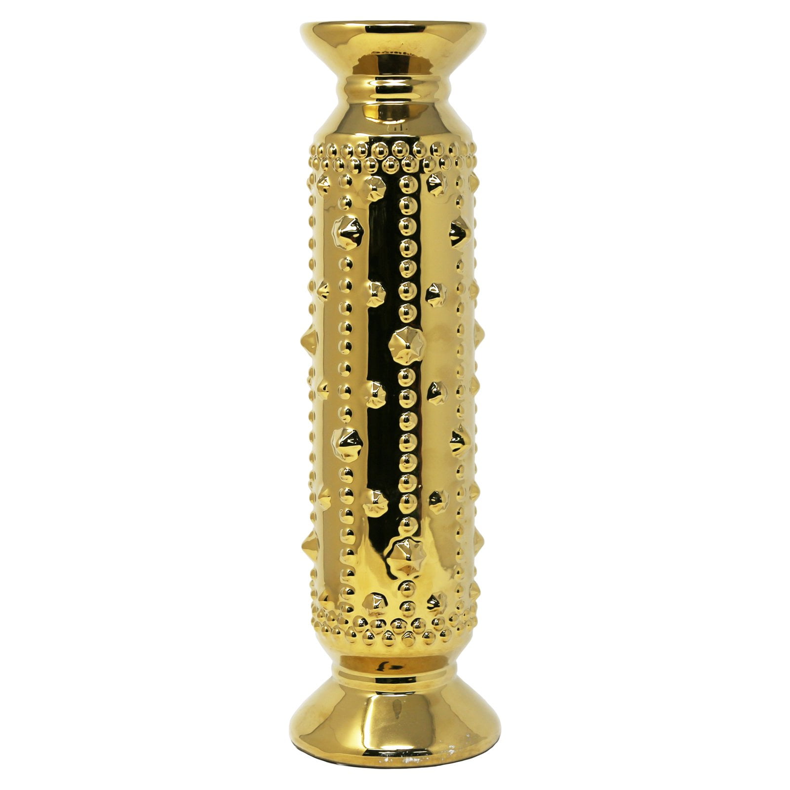 SageBrook Home Metallic Spike Pillar Candle Holder - Walmart.com
