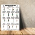 Balance Exercise Chart Poster, Balance Training Exercise Poster ...