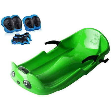 Heavy Duty Colorful Kids Children Snow Sledges Toboggan Sledge Play ...