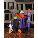 Pre-Lit 12FT Inflatable Haunted House Archway Tunnel for Halloween ...