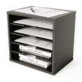 Ballucci 5-Tier Wooden Office Desk Folder, Large Desktop File Organizer ...