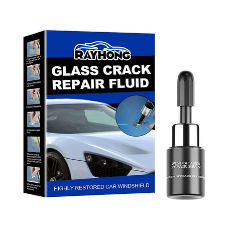 Windshield Glass Repair Kit Resin Drip With Tools For Cracked Car Glass ...