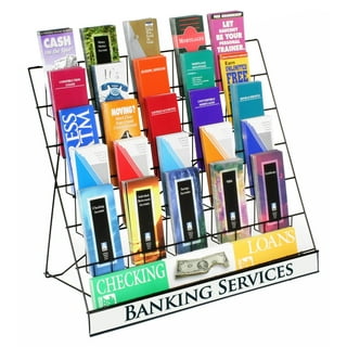 Wooden Mallet 8 Pocket Acrylic and Oak Literature Display in Light Oak ...