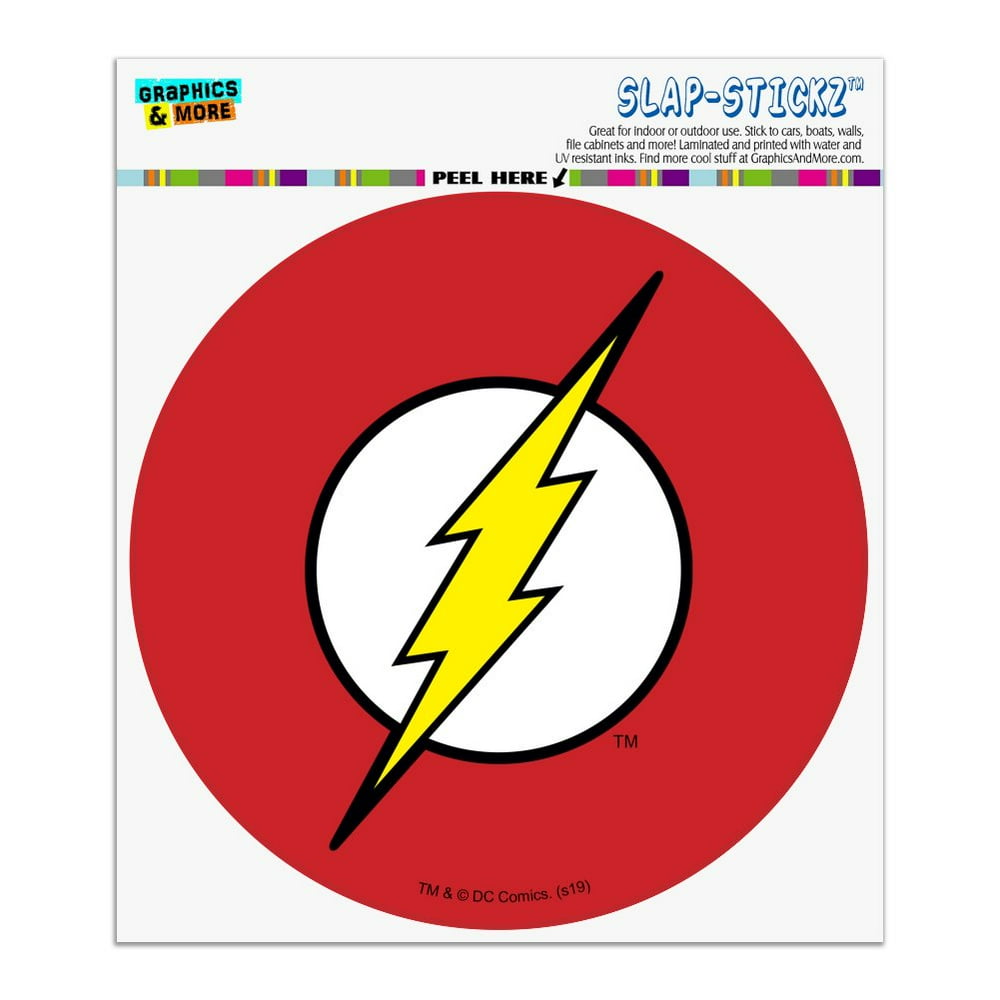The Flash Lightning Bolt Logo Automotive Car Window Locker Circle ...