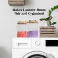 Glass Jars For Laundry Room Organization and Storage, 2 Pack -0.9 ...