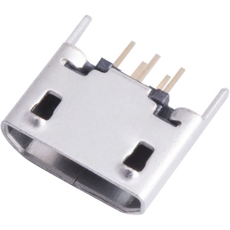 Wire And Cable Connector Adapters Vertical MICRO USB 5pin Female ...