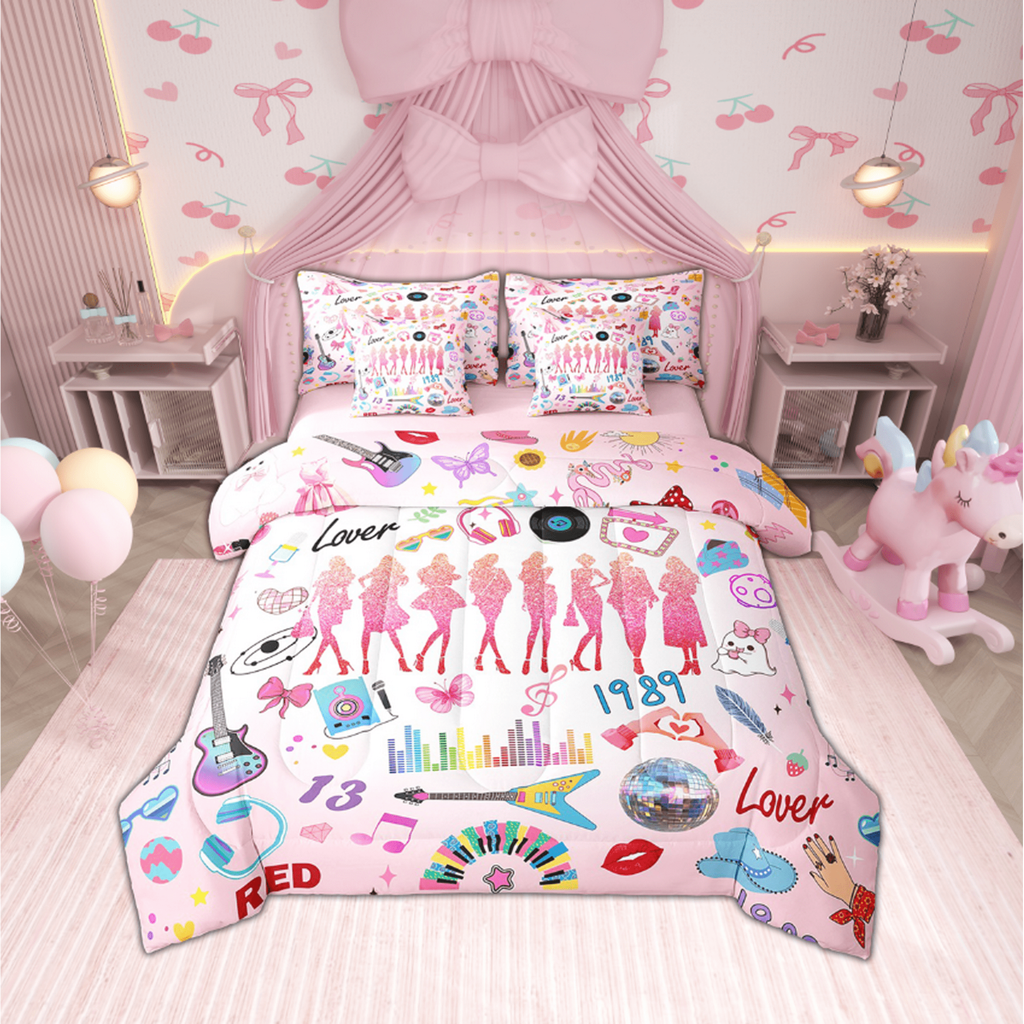 Click here for Erosebridal Guitar Disco Ball Bedding Queen Size o... prices