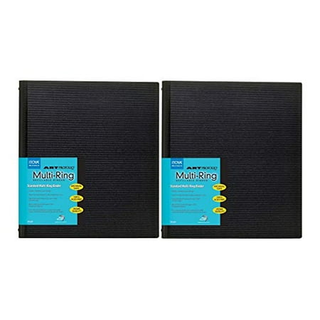 Itoya Art Profolio Multi-Ring Binder (8.5" x 11", Black) (2 Pack ...