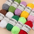 20 Color Crochet Yarns for Beginner Crocheting, Includes Bent Tip ...