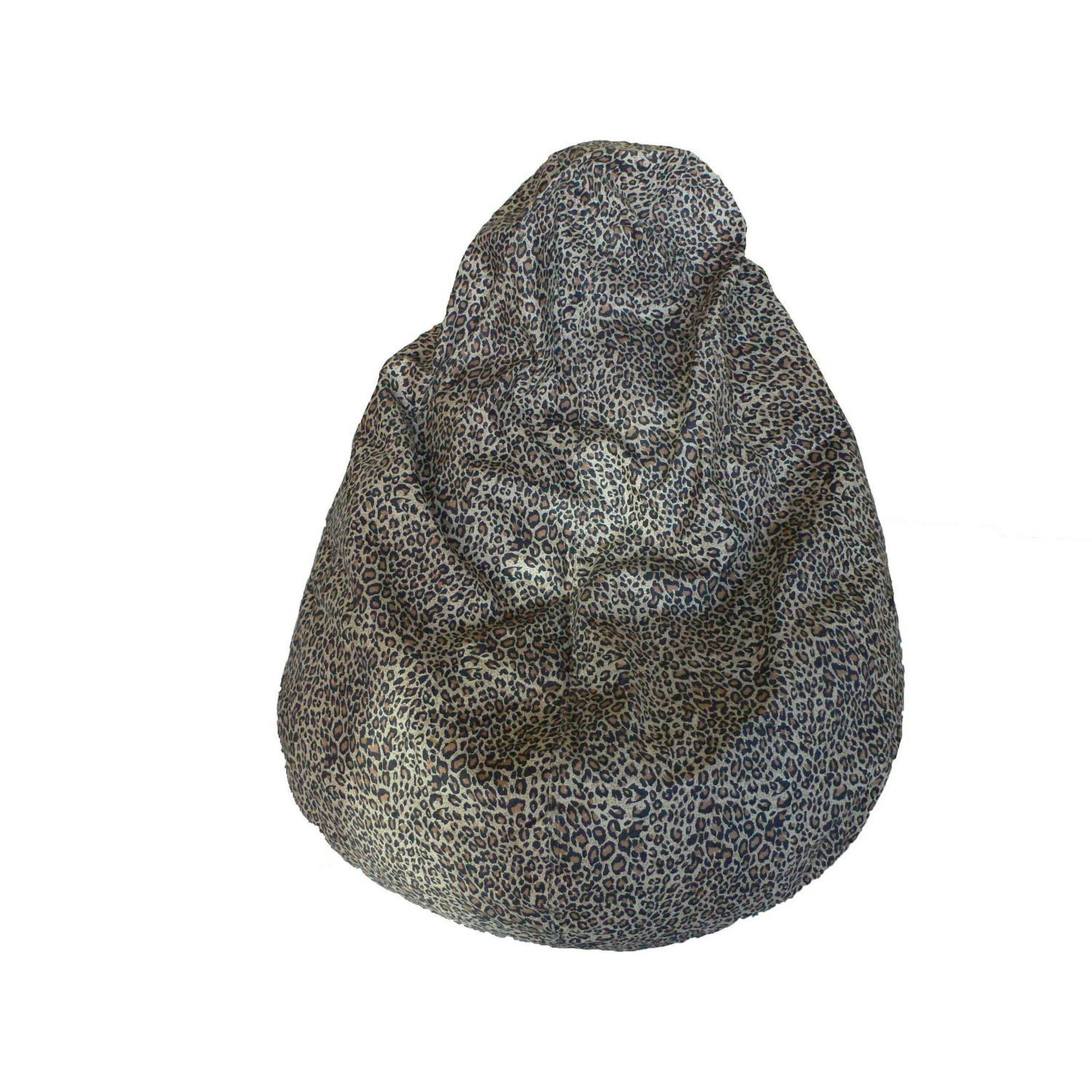 Boscoman Pear-Shaped Leopard Print Beanbag Chair